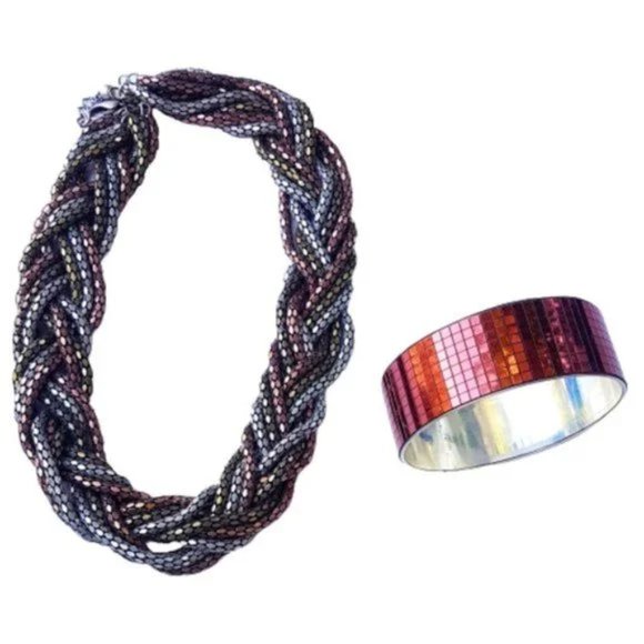 Jewelry | Y2k Mixed Metals Goth Chunky Twisted Snake Statement Necklace ...